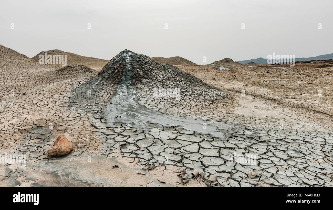 Amazing mud volcano Stock Photo - Alamy