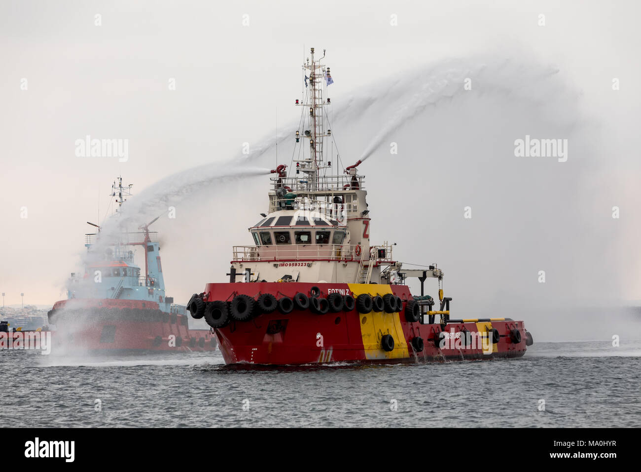 Fire fighting vessel and rescue boats hi-res stock photography and ...