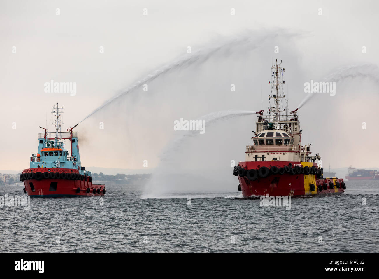Fire fighting vessel and rescue boats hi-res stock photography and ...