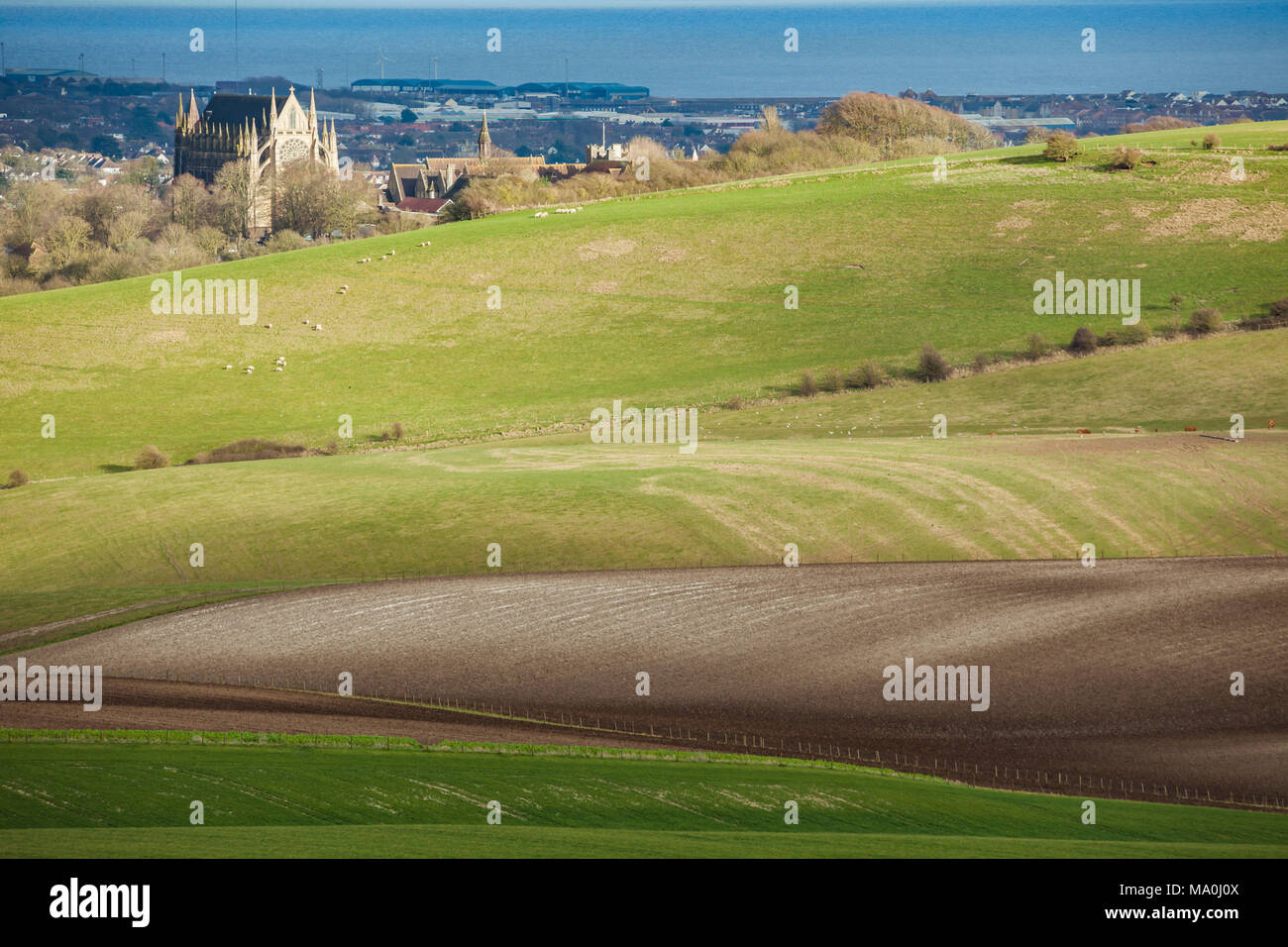 Lancing College in South Downs National Park, West Sussex Stock Photo ...