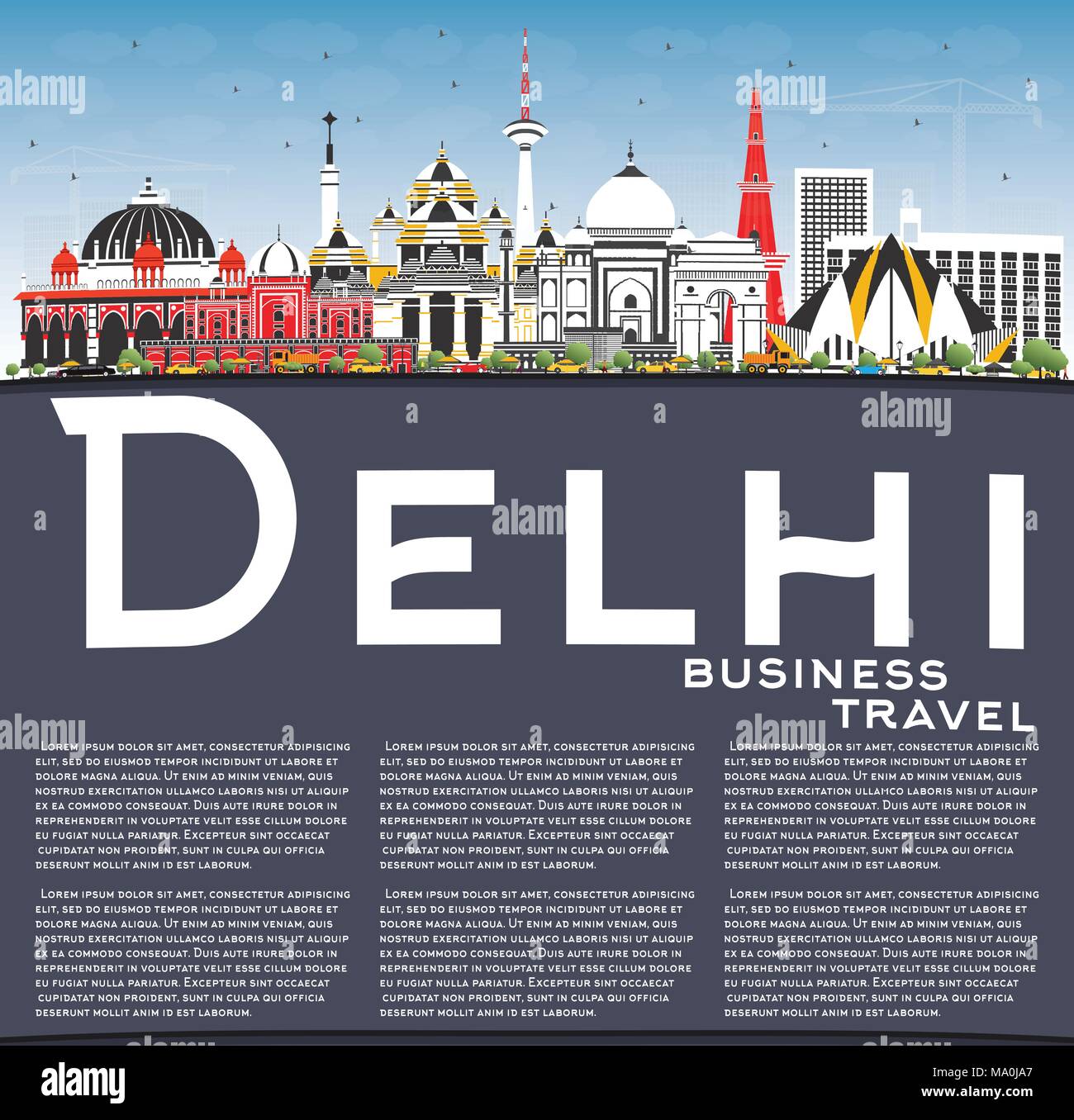 Delhi Stock Vector Images - Alamy