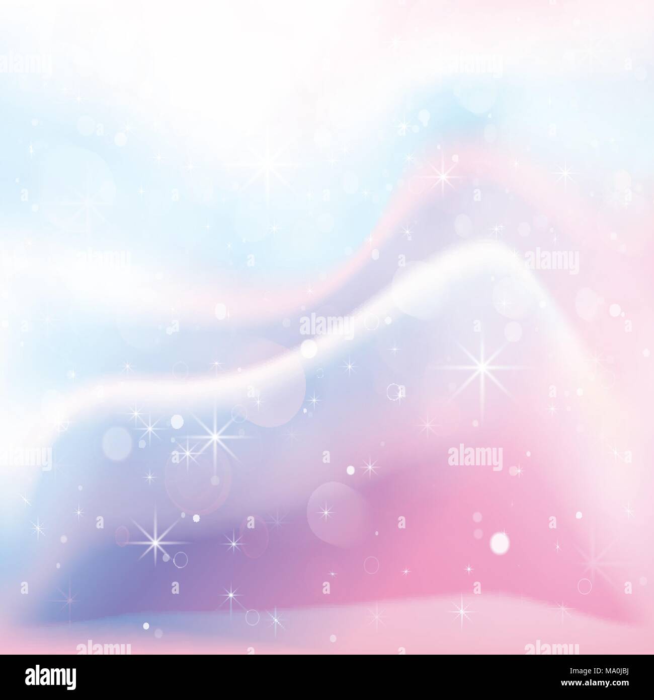 Unicorn Holographic Color Gradient Background. Vector Illustration ...