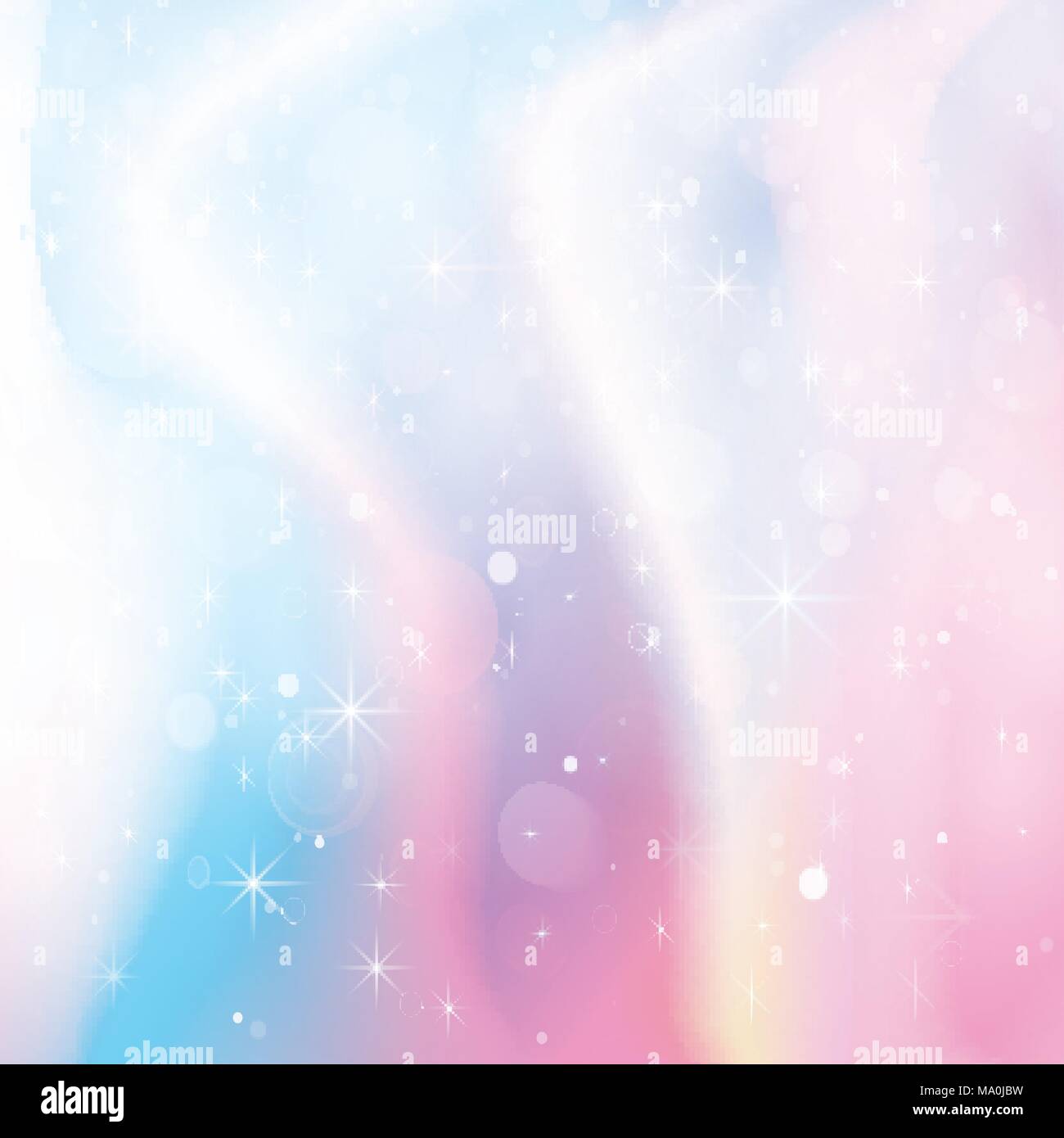 Unicorn Holographic Color Gradient Background. Vector Illustration ...