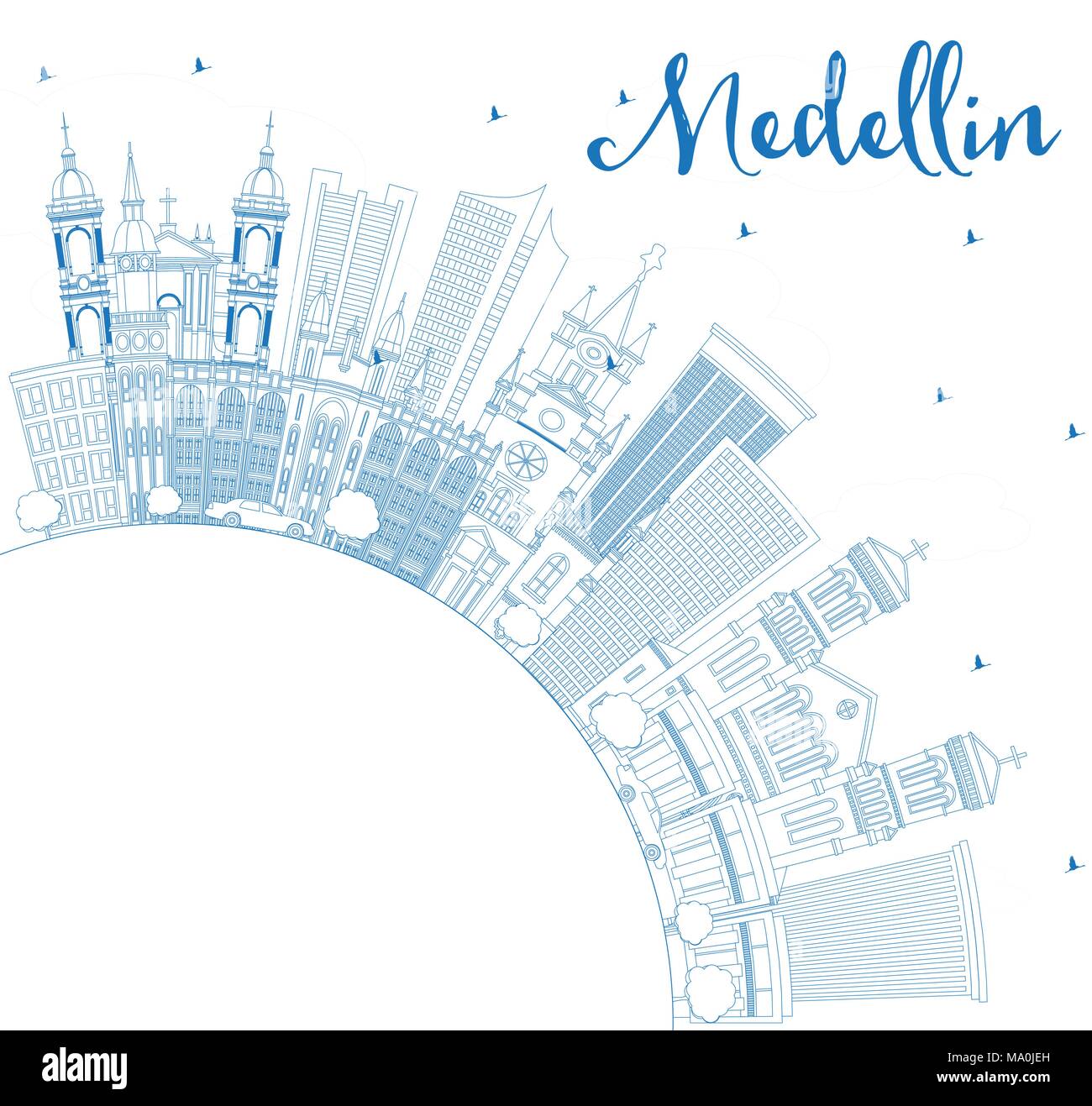 Medellin city colombia Stock Vector Images - Alamy