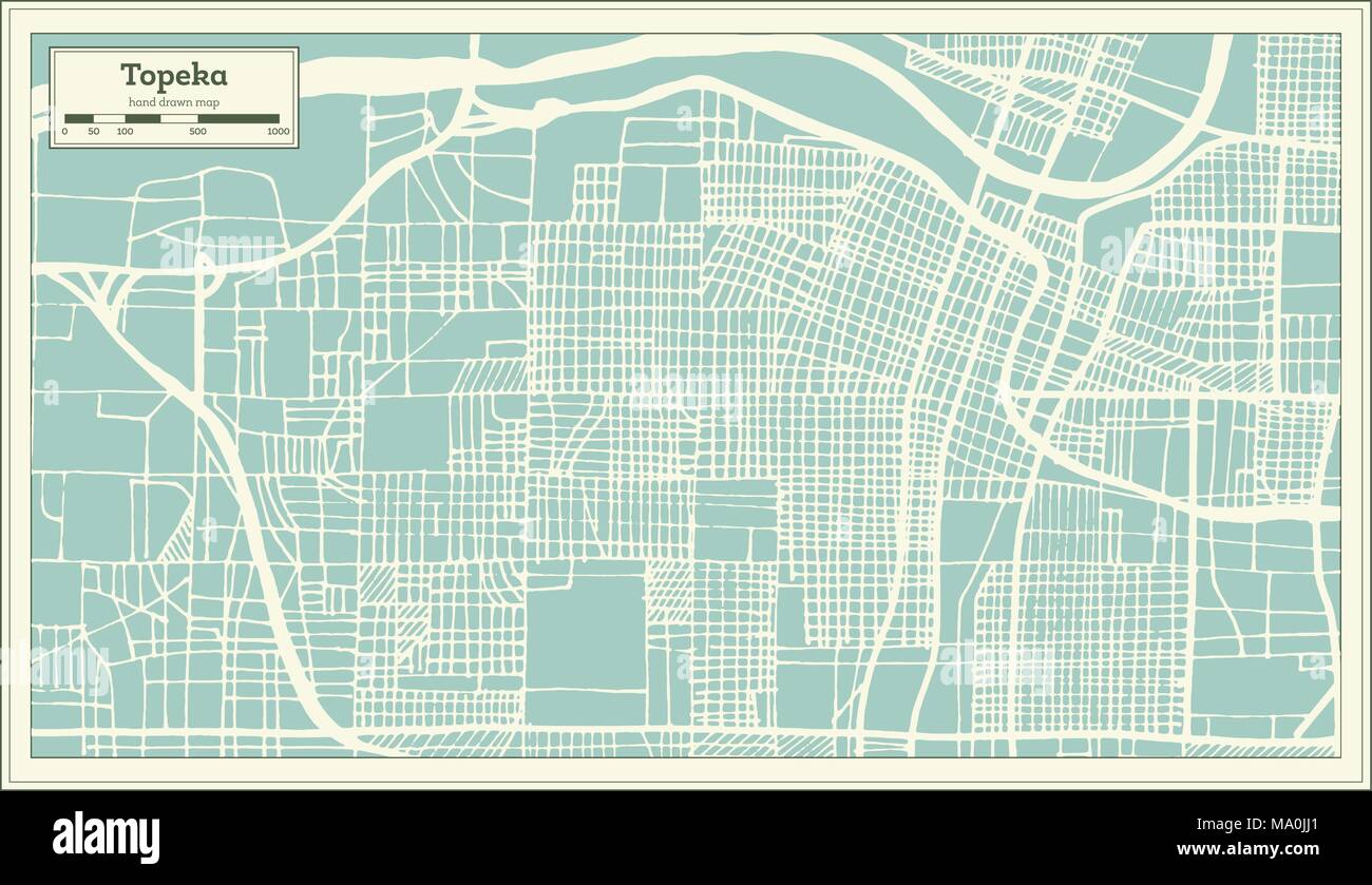 Topeka map Stock Vector Images - Alamy