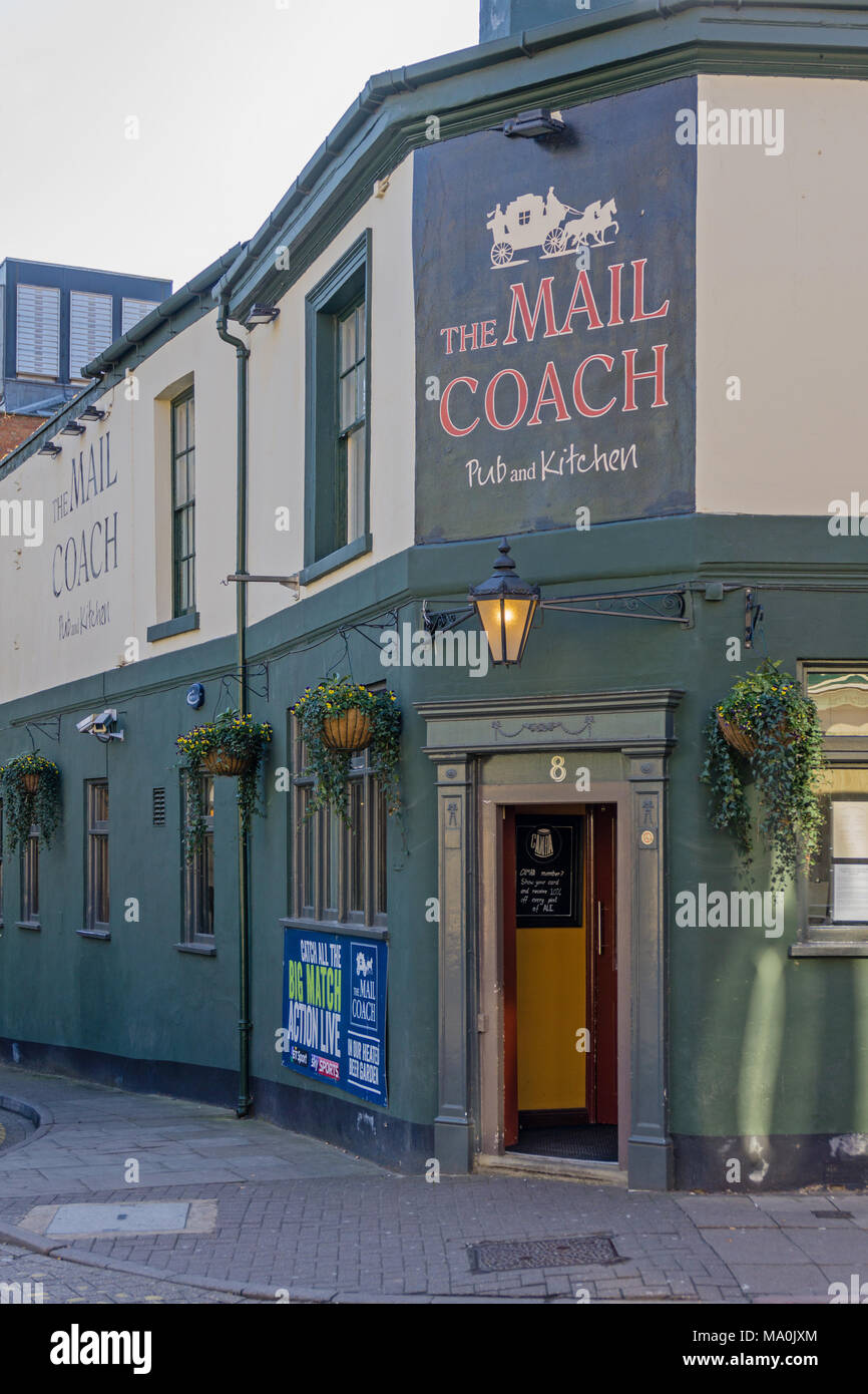 The Mail Coach, a town centre pub, popular with theatregoers as it's ...