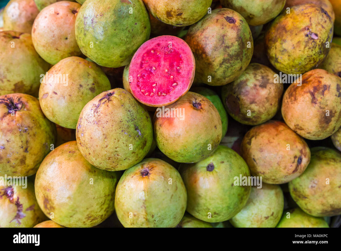 Guava on the market Stock Photo - Alamy