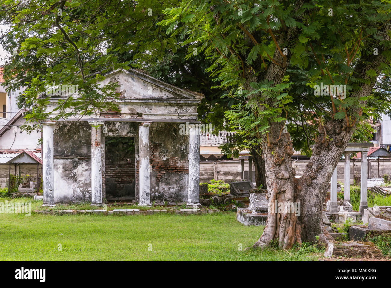 Ancient Dutch cemetery Stock Photo - Alamy