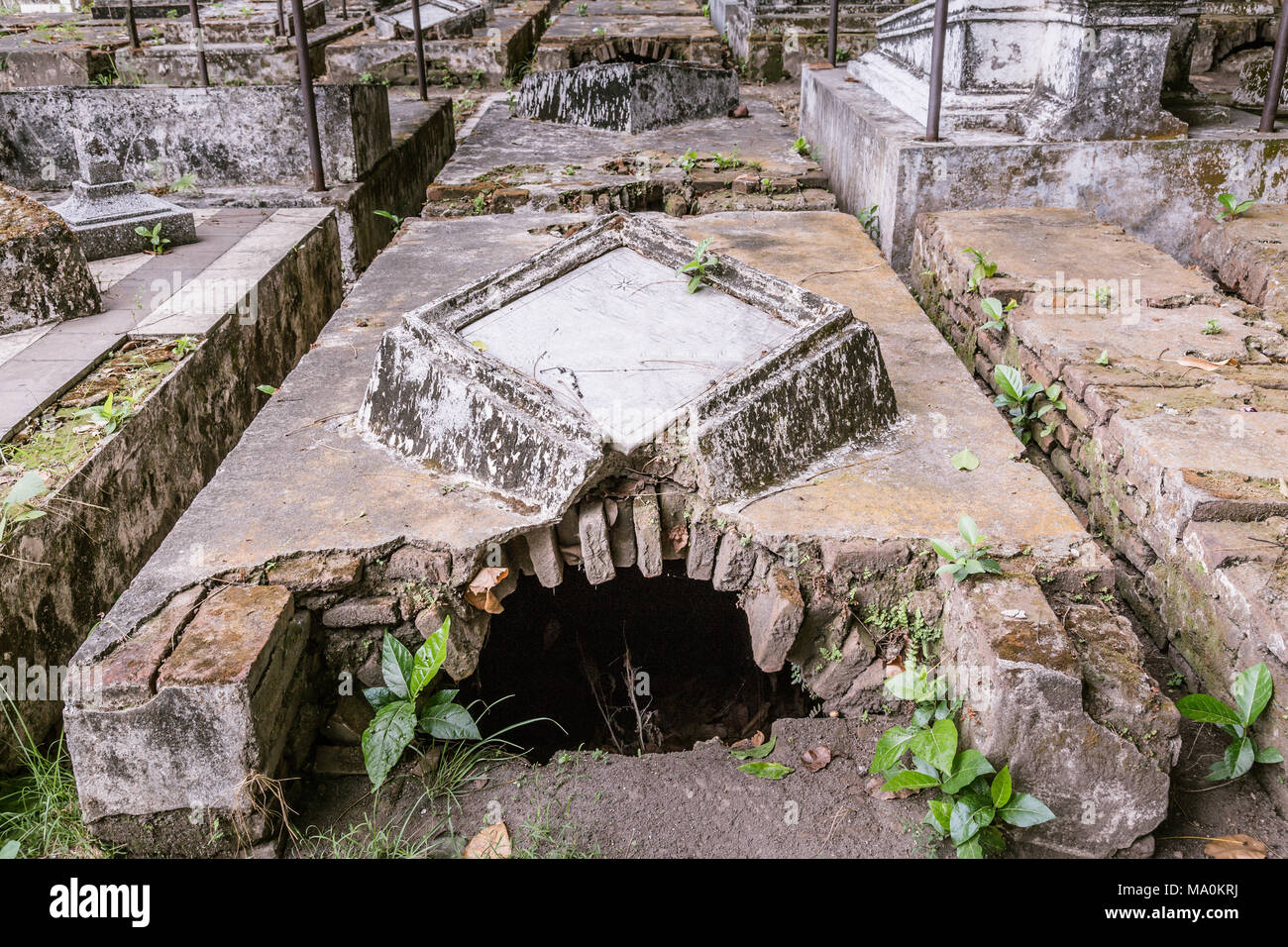Ancient Dutch cemetery Stock Photo - Alamy