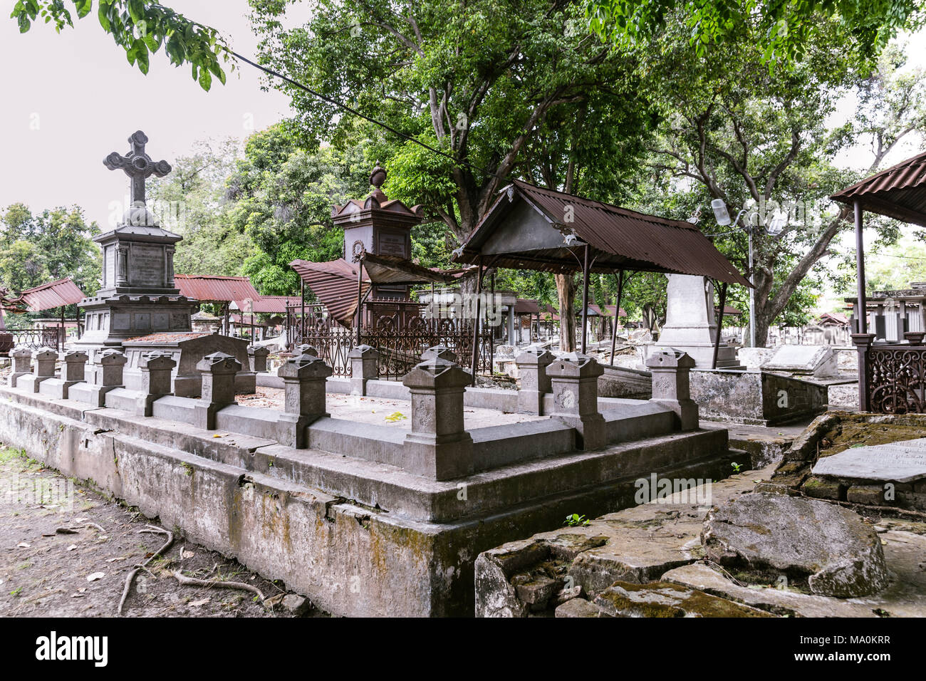 Ancient Dutch cemetery Stock Photo - Alamy