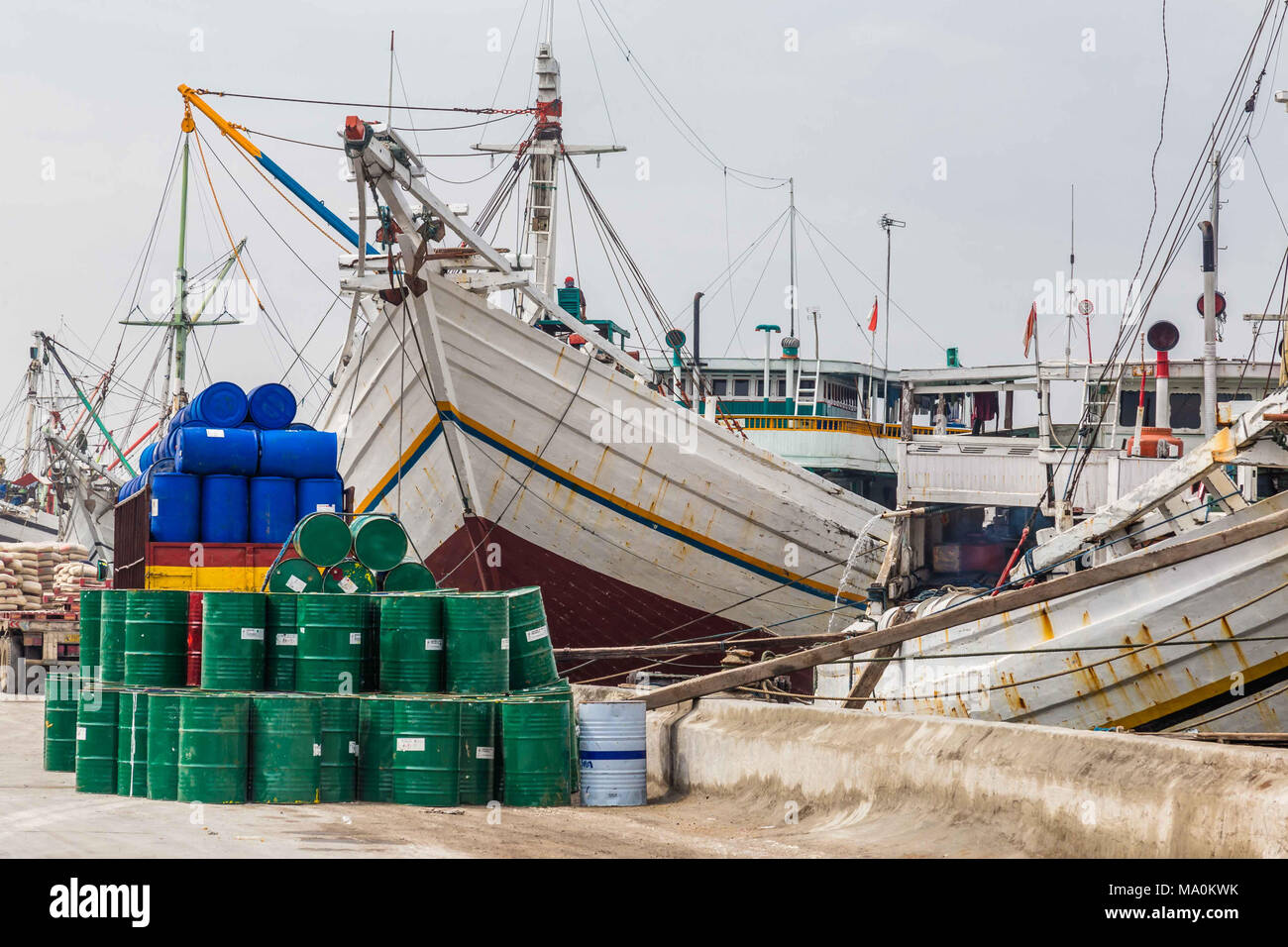 Old harbor of Jakarta, Java, Indonesia Stock Photo - Alamy