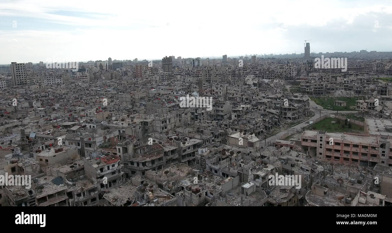Aerial syria street homs hi-res stock photography and images - Alamy