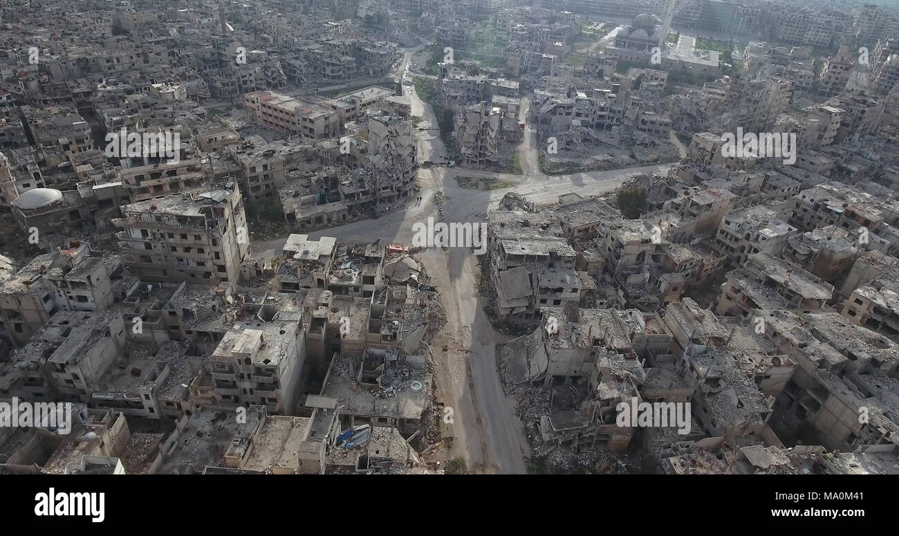 Aerial syria street homs hi-res stock photography and images - Alamy
