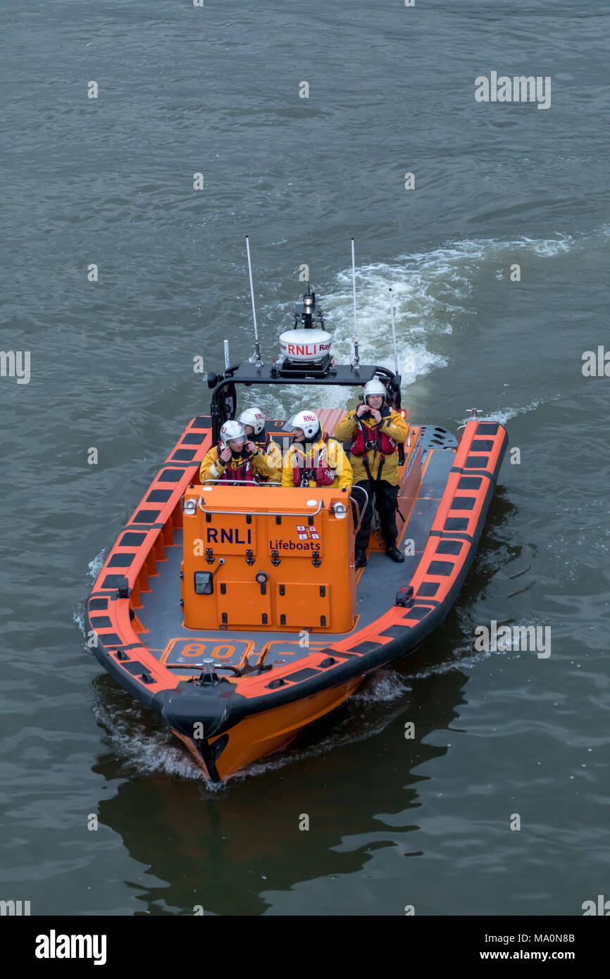 RNLI Lifeboat - River Thames Stock Photo - Alamy