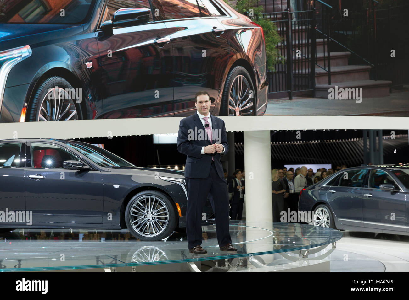 New York, NY - March 28, 2018: Brandon Vivian Cadillac Chief Engineer ...