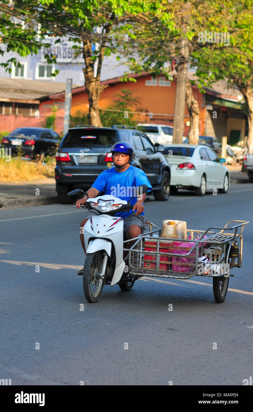 Bangkok moped riders hi-res stock photography and images - Alamy