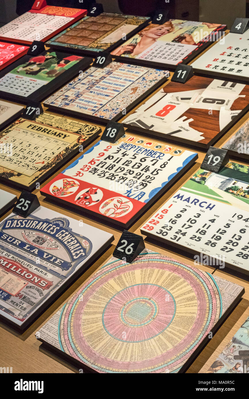 Types of calendars hi-res stock photography and images - Alamy