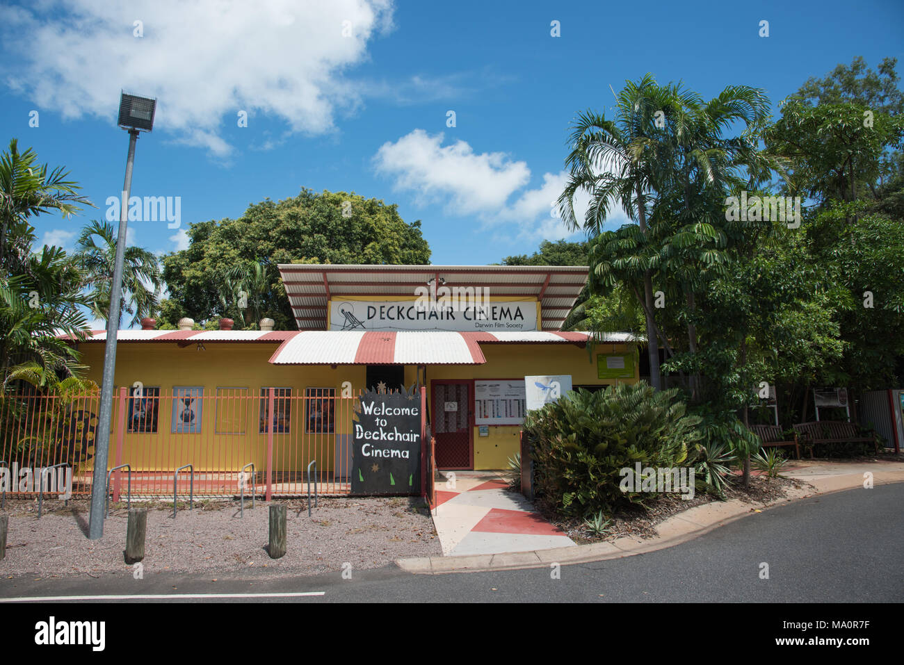 Darwin,Northern Territory,Australia-February 21,2018: Deckchair cinema ...