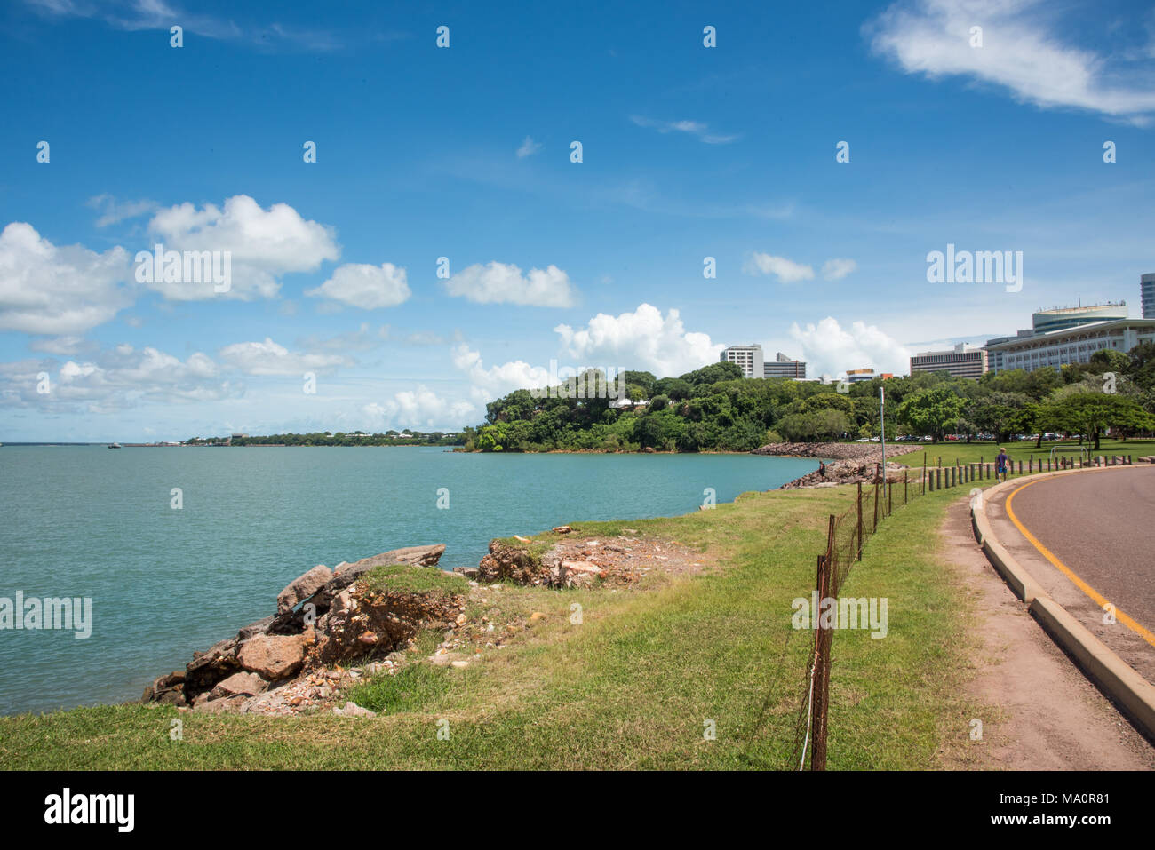 Darwin,Northern Territory,Australia-February 21,2018: Tourist fishing ...
