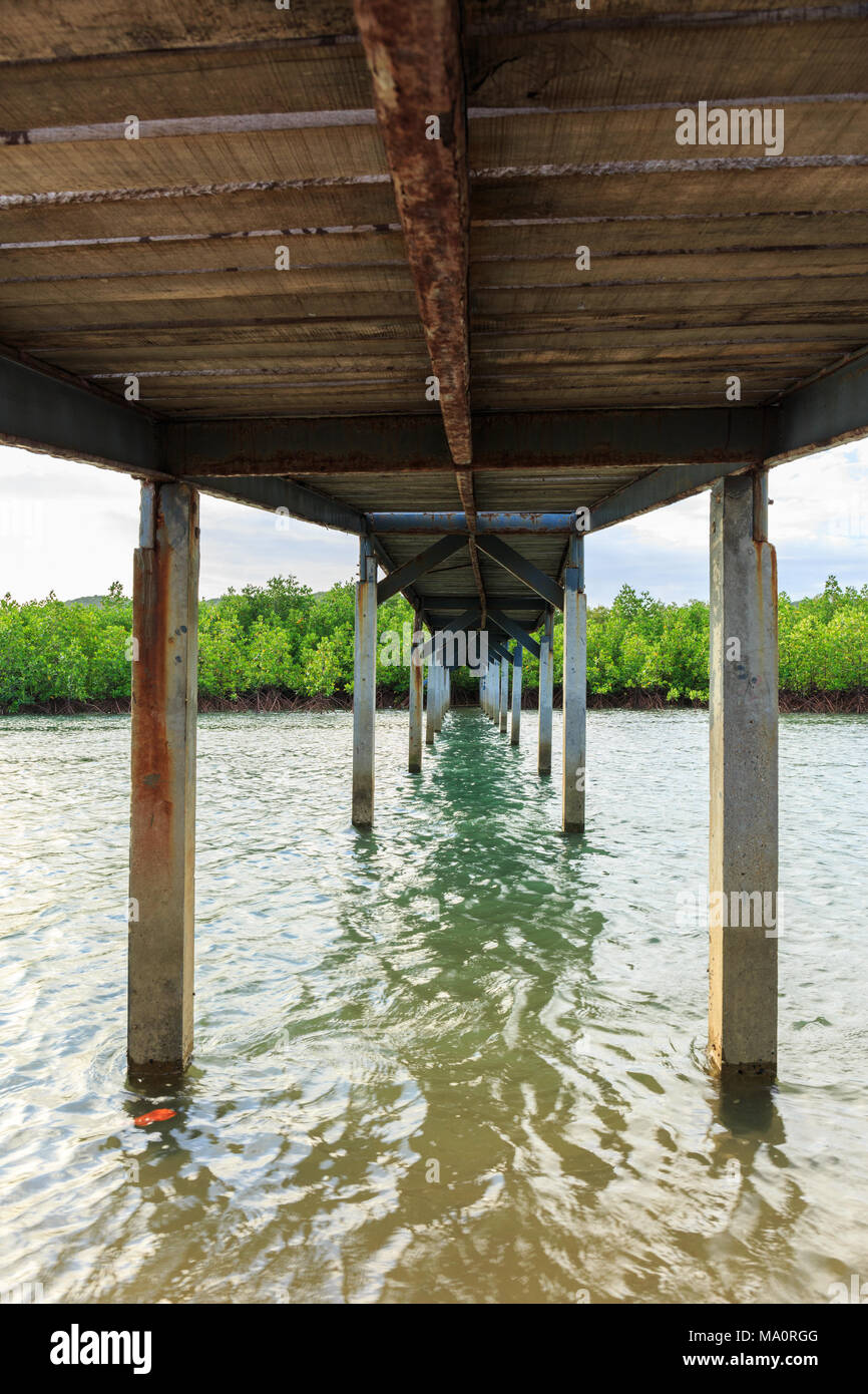 View Under the Bridge in nature background Stock Photo - Alamy