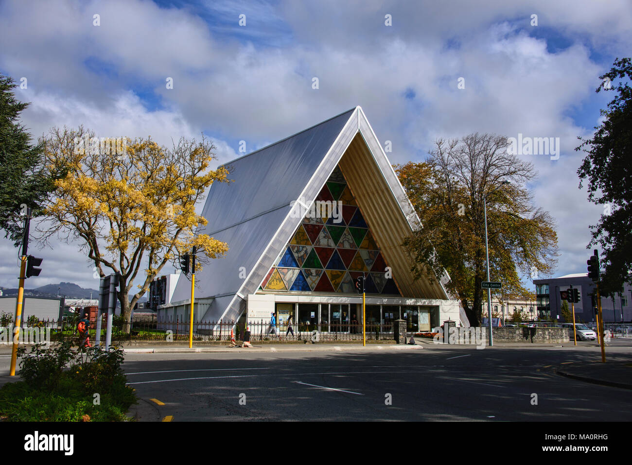 The unique Cardboard Cathedral, made out of shipping containers and ...