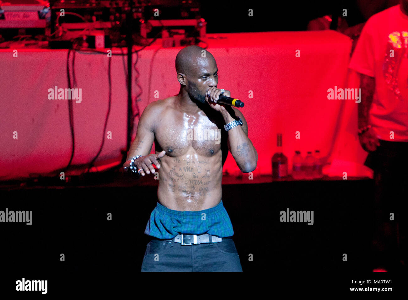 DMX performing live at Chene Park in Detroit, Michigan on June 9, 2012 ...