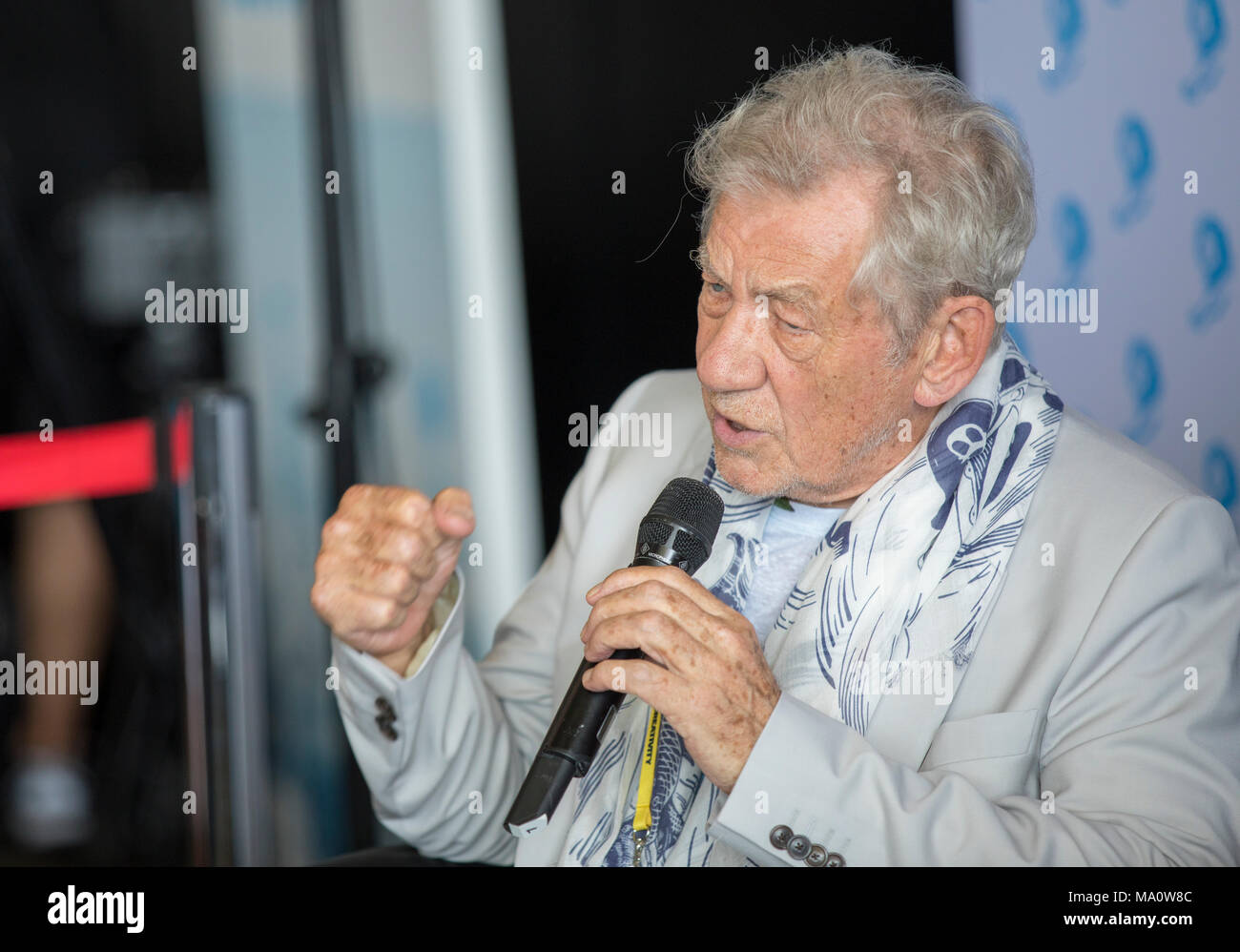 Sir Ian McKellen, English actor attends the Cannes Lions Festival ...