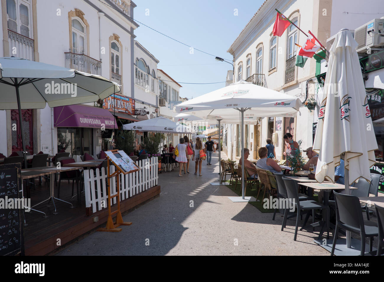 Albufeira Old Town, Algarve, Portugal Stock Photo - Alamy