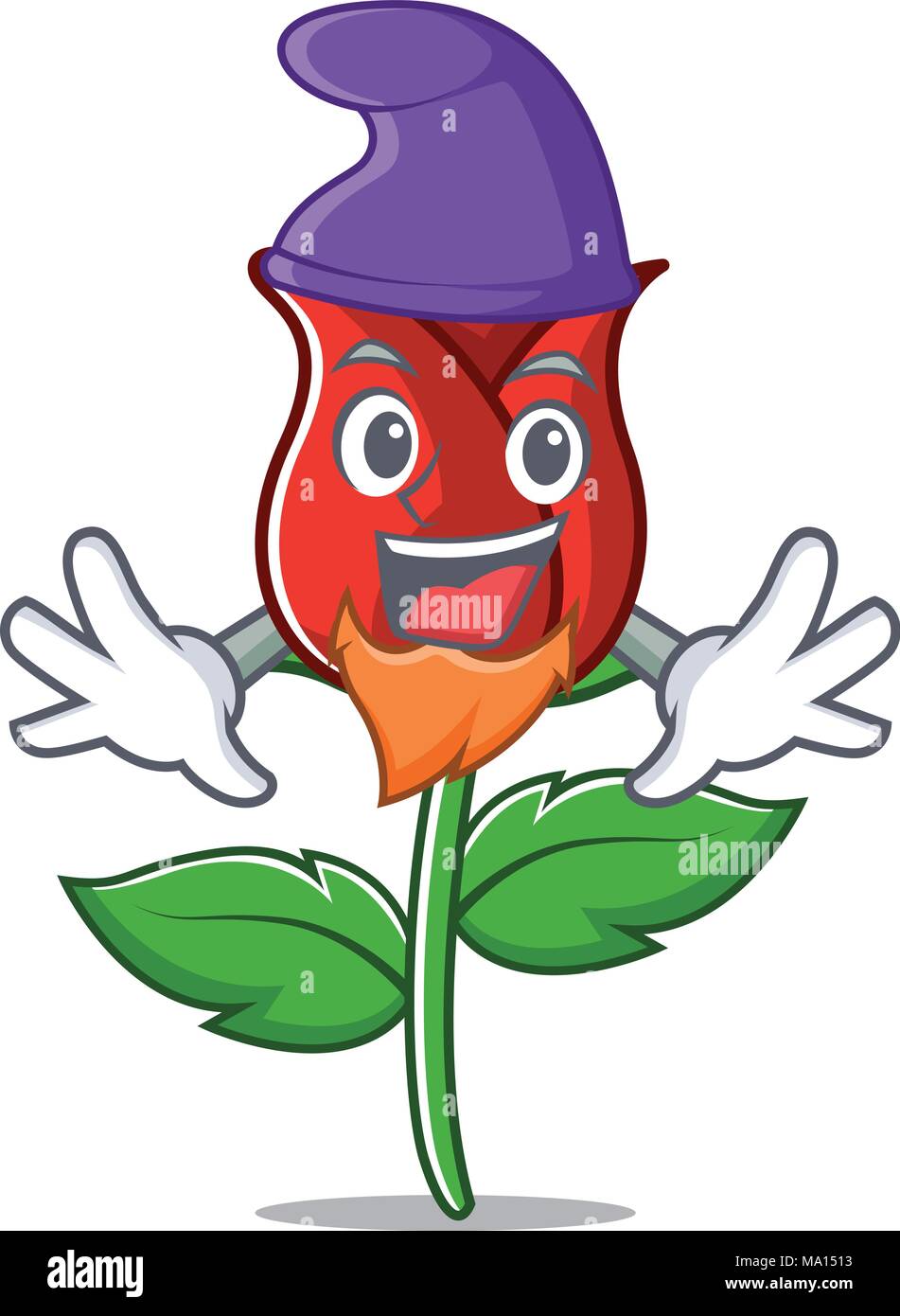 Elf red rose character cartoon Stock Vector Image & Art - Alamy