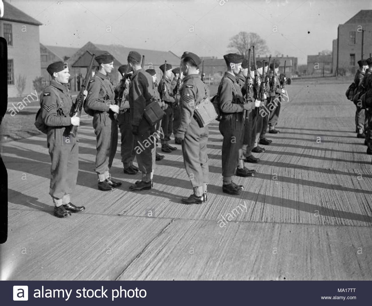 Raf Regiment Black and White Stock Photos & Images - Alamy