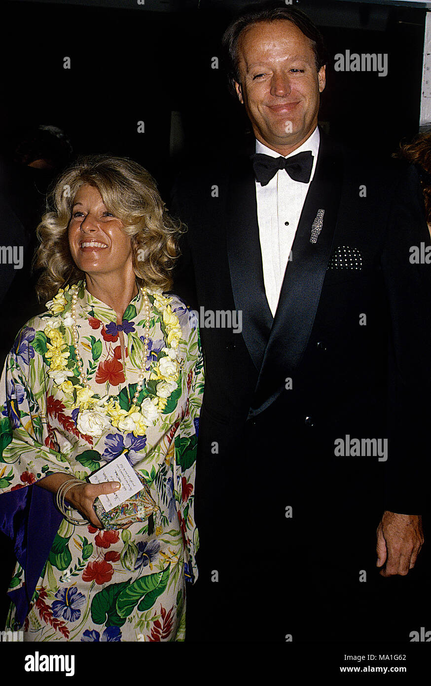 Washington, DC., USA, May 14, 1988 Peter Fonda and his wife Portia at ...