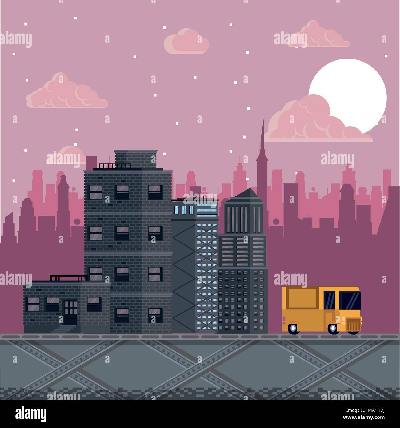Pixelated urban videogame Stock Vector Image & Art - Alamy