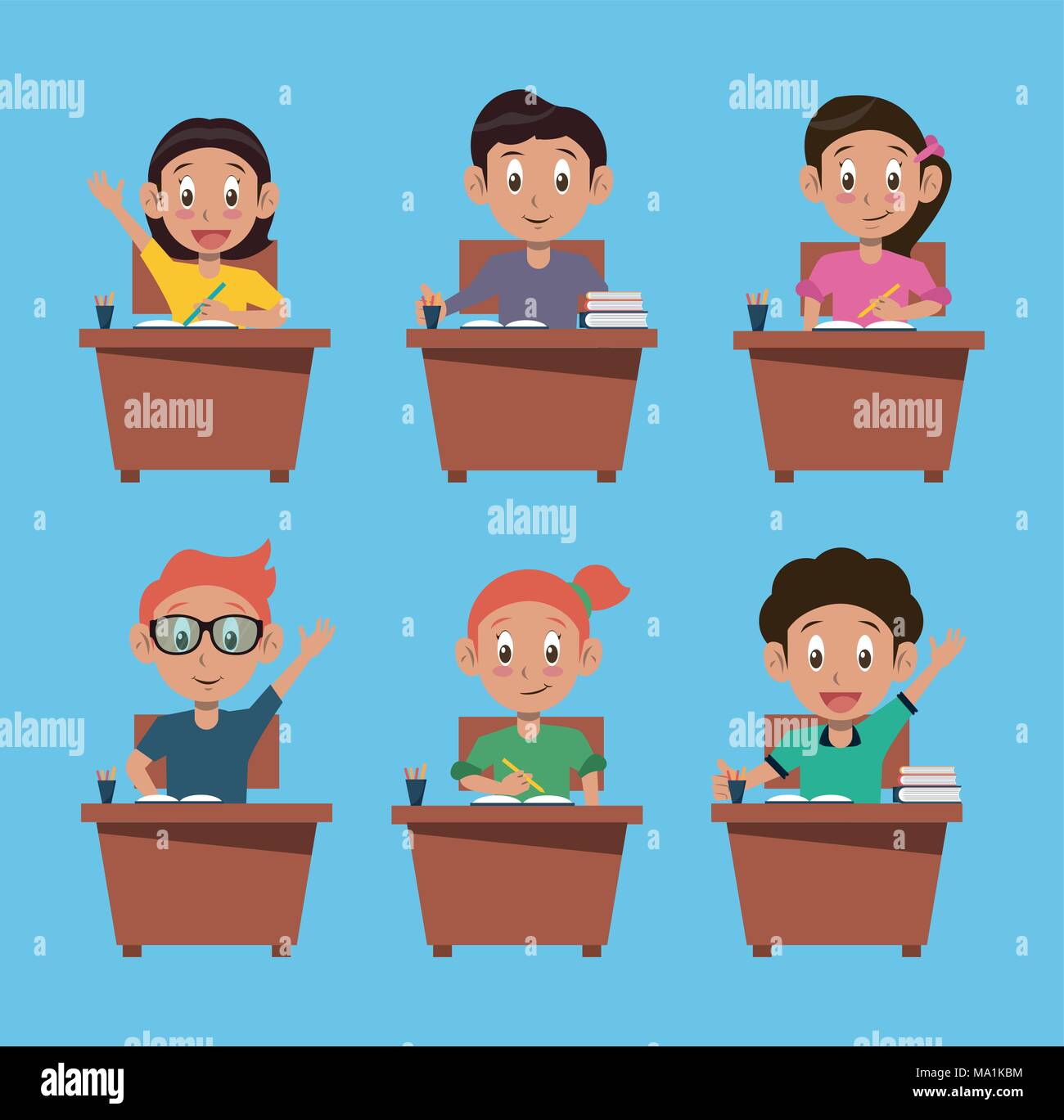 Seated study Stock Vector Images - Alamy