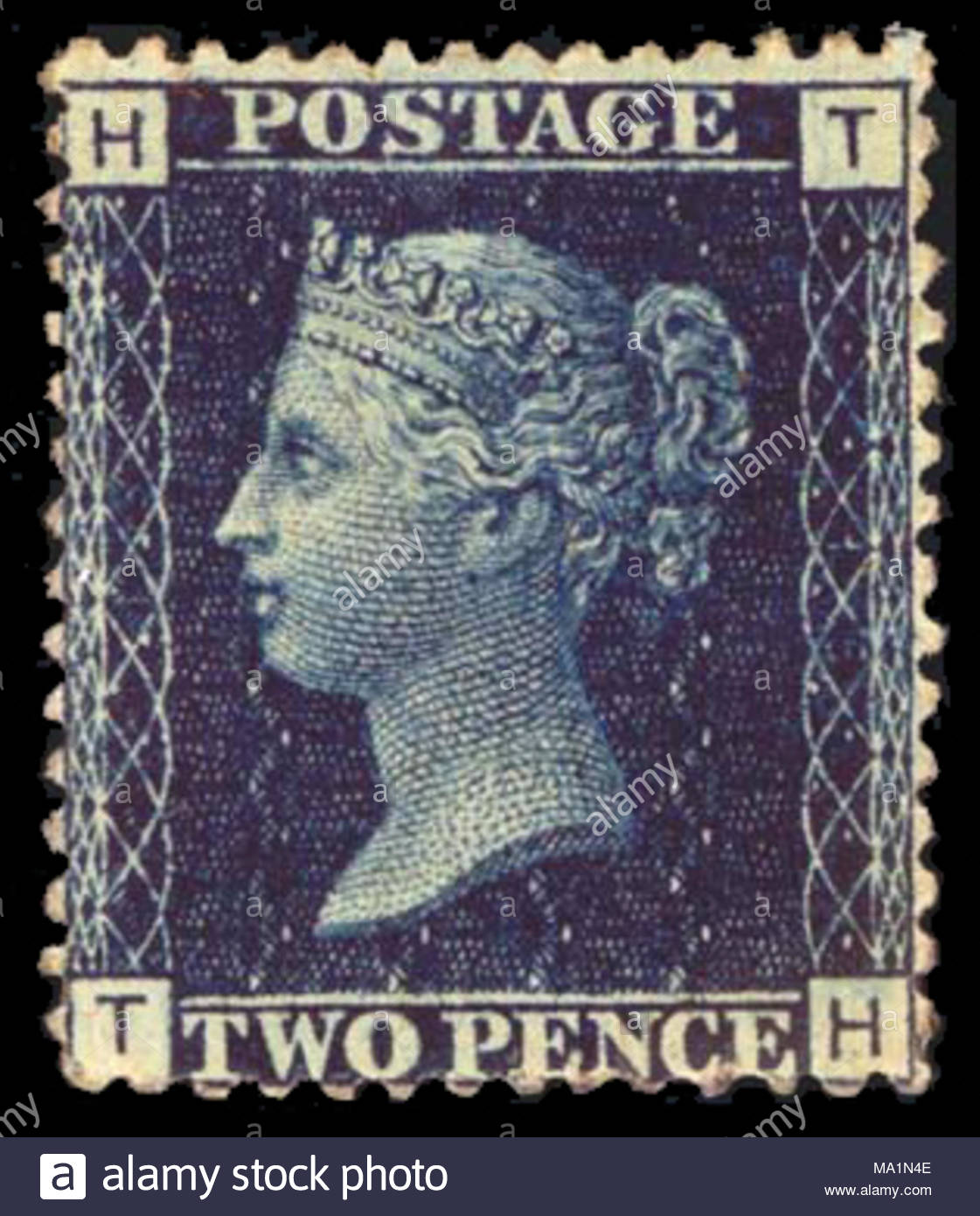 Queen Victoria Blue Stamp Stock Photos & Queen Victoria Blue Stamp ...