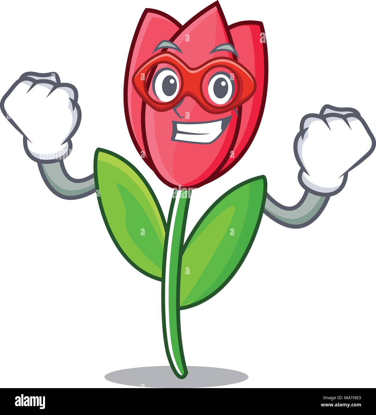 Super hero tulip character cartoon style Stock Vector Image & Art - Alamy