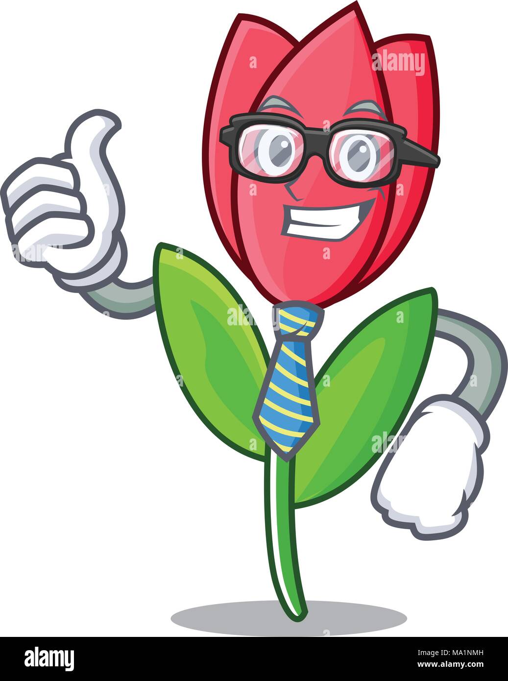 Businessman tulip character cartoon style Stock Vector Image & Art - Alamy