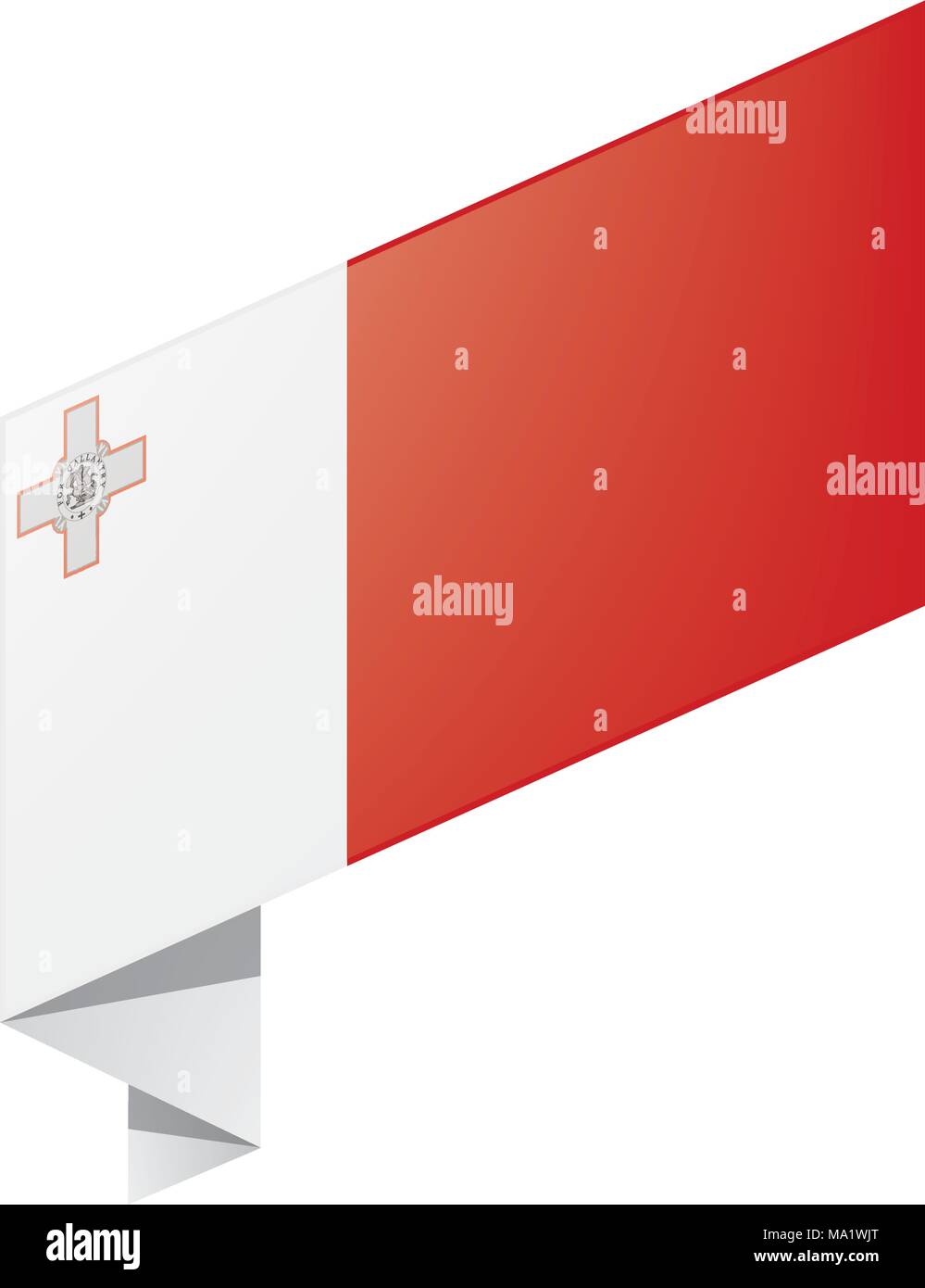 Malta flag, vector illustration Stock Vector Image & Art - Alamy