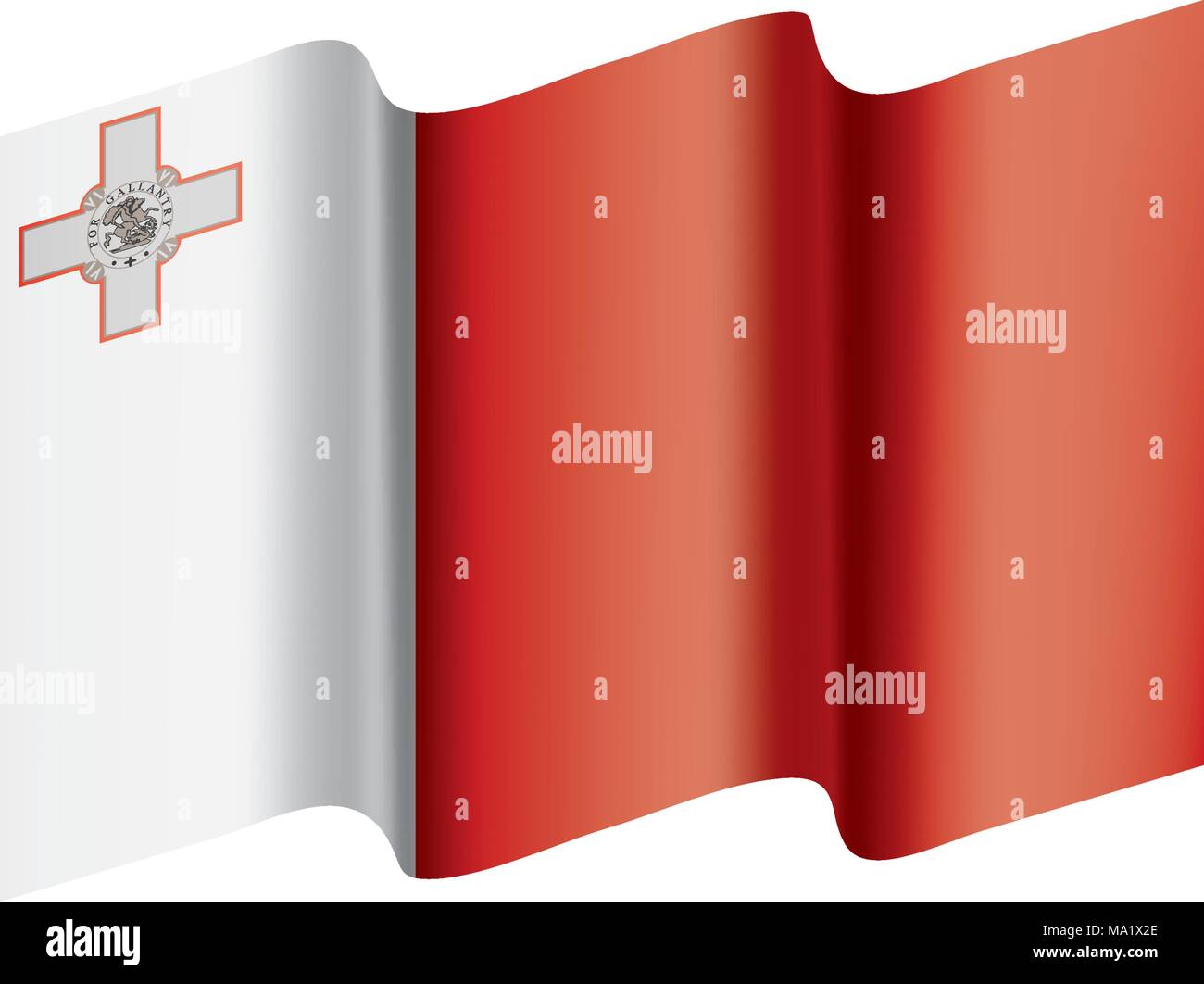Malta Flag Vector Illustration Stock Vector Image And Art Alamy