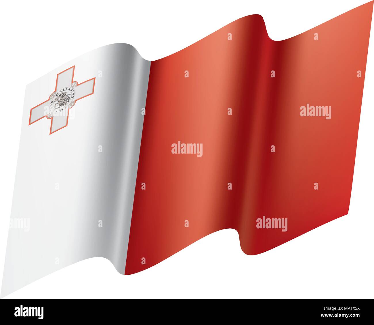 Malta flag vector hi-res stock photography and images - Alamy
