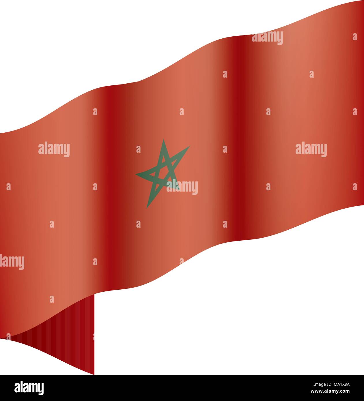 Morocco flag, vector illustration Stock Vector Image & Art - Alamy