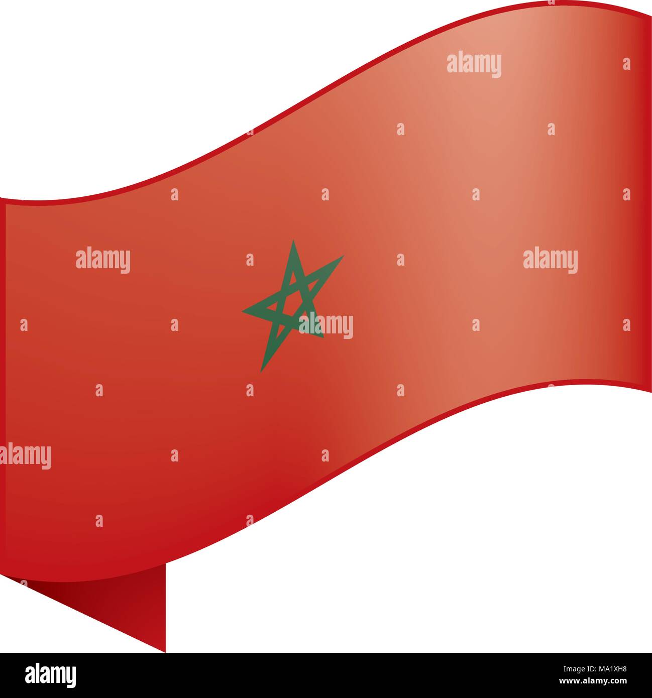 Morocco flag, vector illustration Stock Vector Image & Art - Alamy