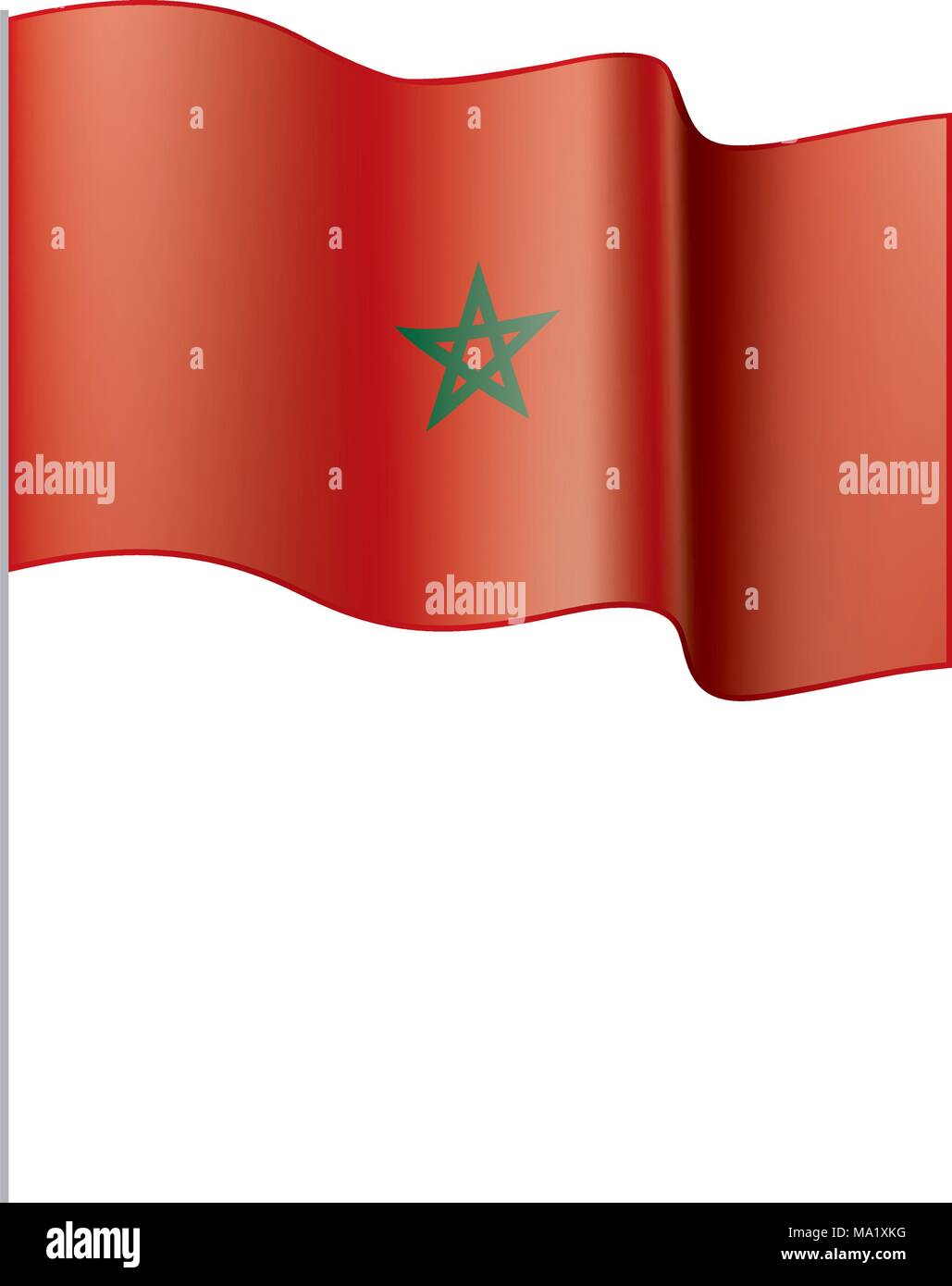 Morocco flag, vector illustration Stock Vector Image & Art - Alamy