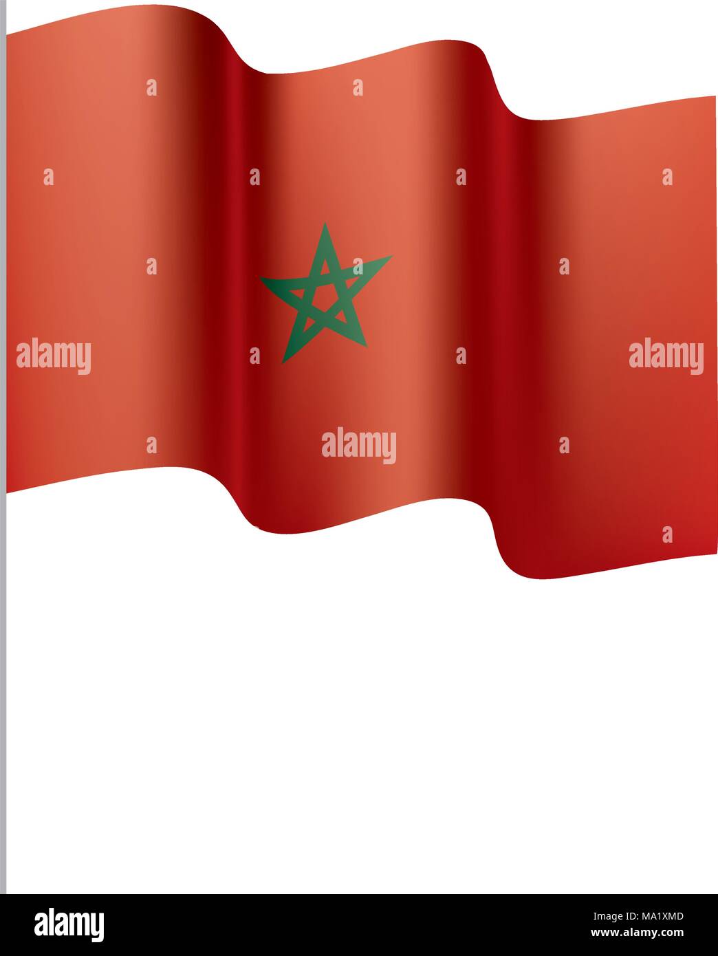 Morocco national flag Stock Vector Images - Alamy