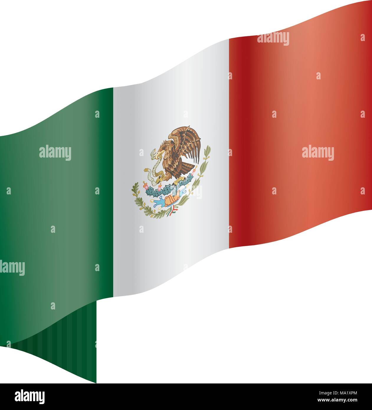 Mexican flag, vector illustration Stock Vector Image & Art - Alamy