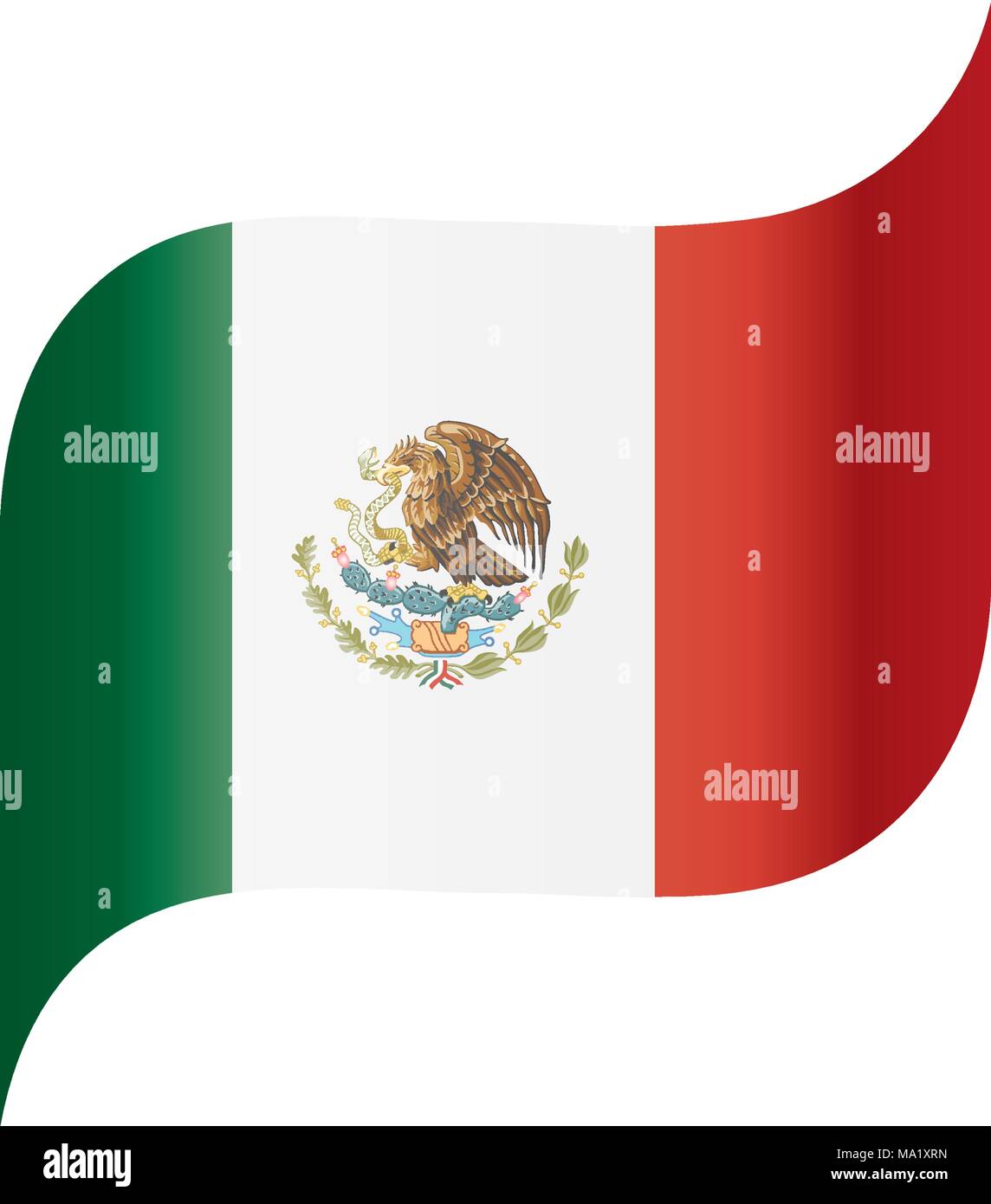 Mexican flag, vector illustration Stock Vector Image & Art - Alamy