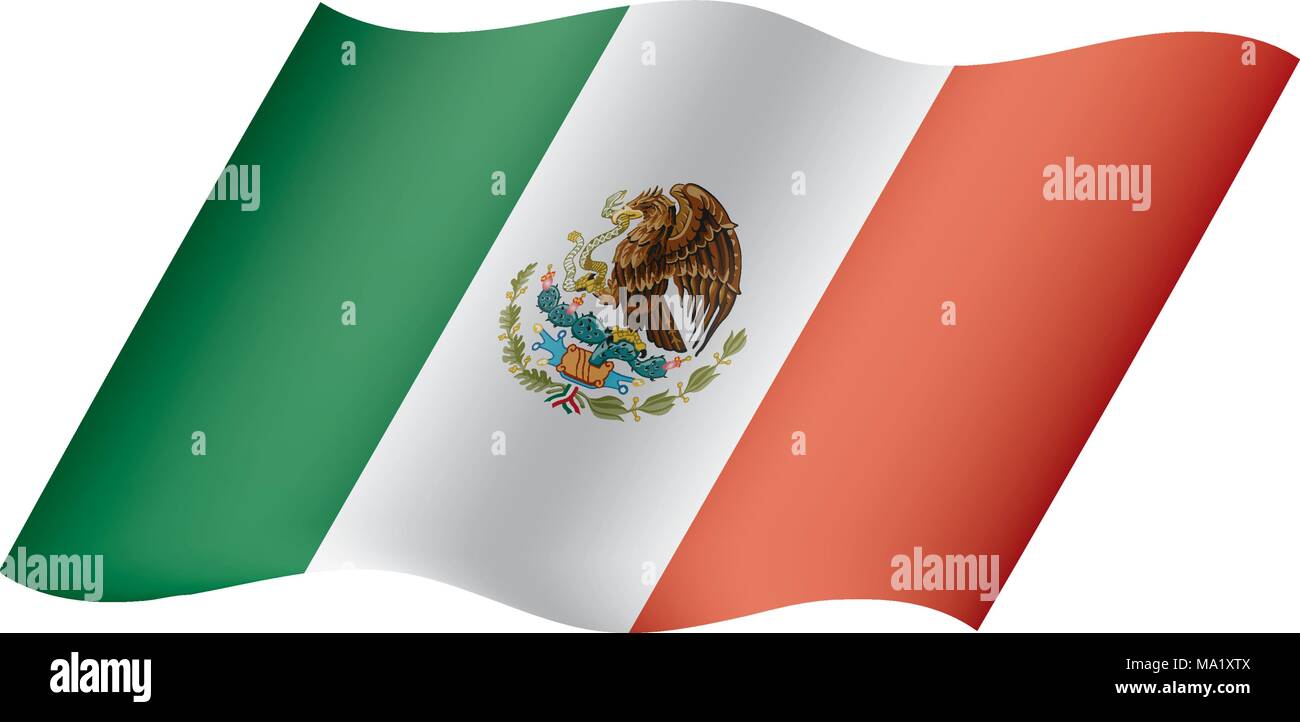 Mexican flag, vector illustration Stock Vector Image & Art - Alamy