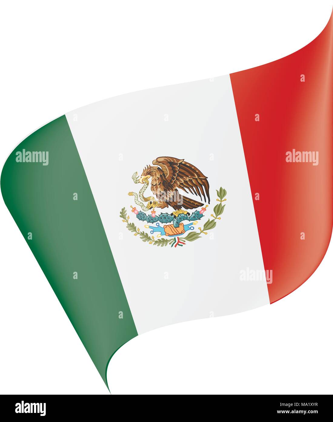 Mexican flag, vector illustration Stock Vector Image & Art - Alamy