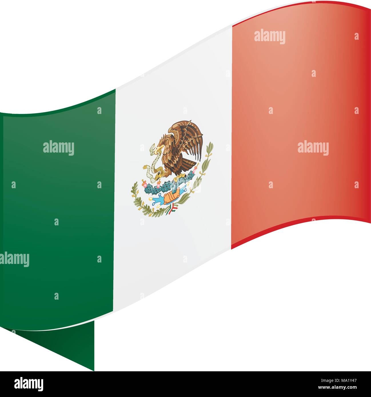 Mexican flag, vector illustration Stock Vector Image & Art - Alamy