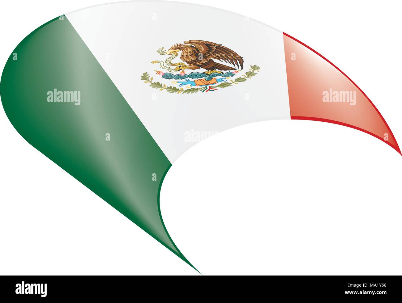 Mexican flag, vector illustration Stock Vector Image & Art - Alamy