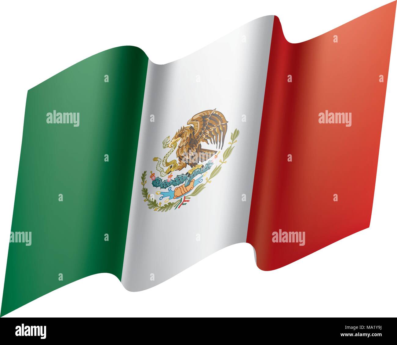 Mexican flag, vector illustration Stock Vector Image & Art - Alamy